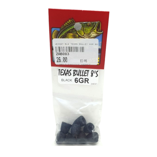 WEIGHT BLK TEXAS BULLET 6GR RUMEEZAHS